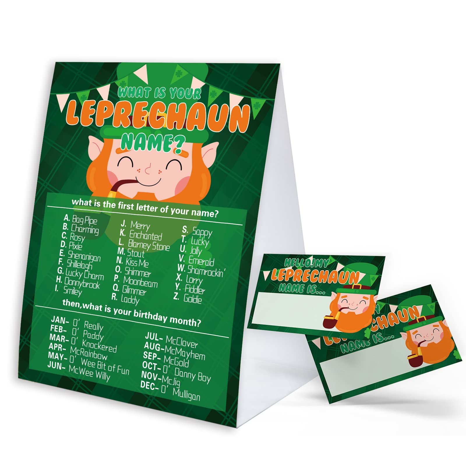 Amazon.com: What's Your Leprechaun Name Game For St' Patricks Day Party ...