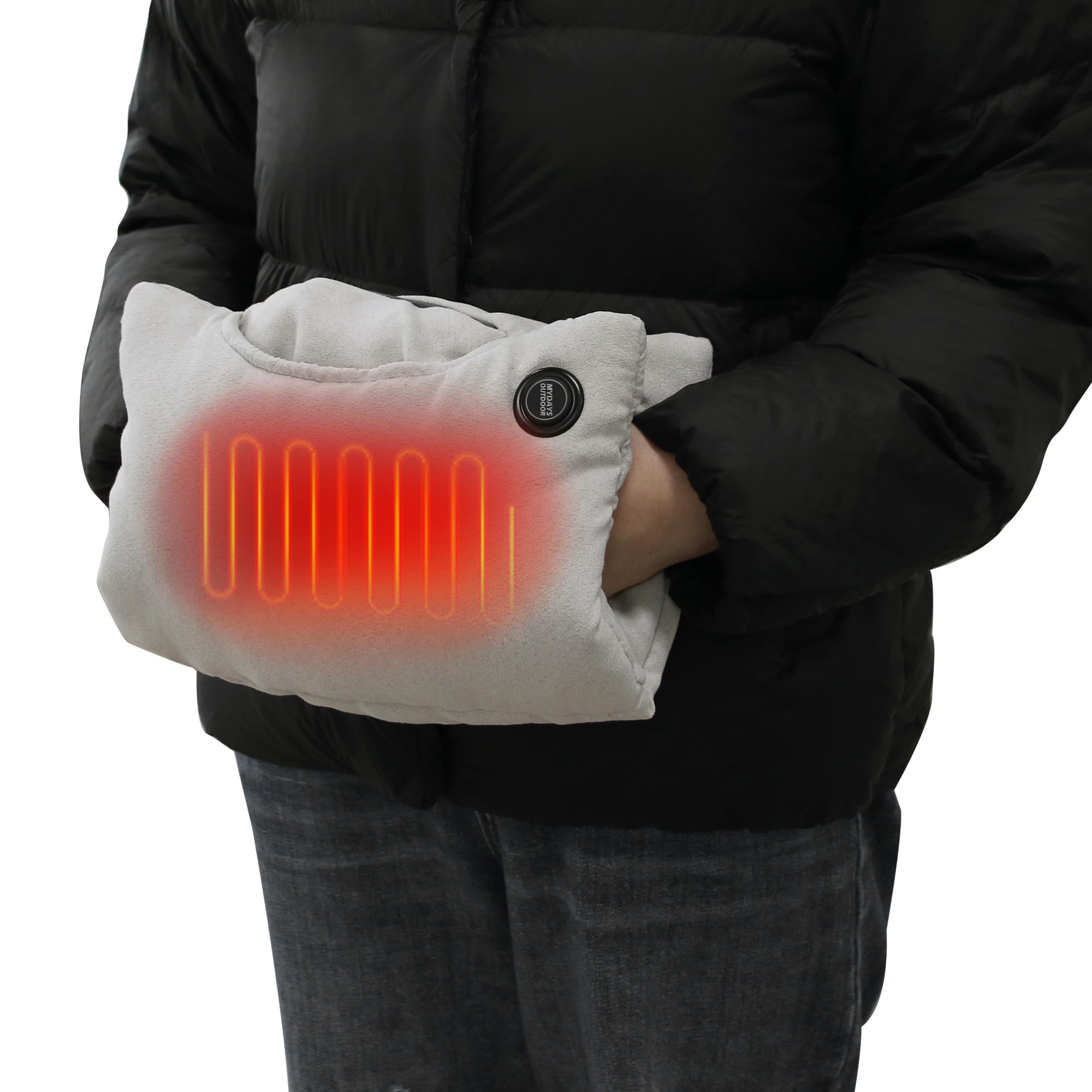 Heated Hand Warmer Pouch, Portable Hand Heating Pad, Heated Gloves ...