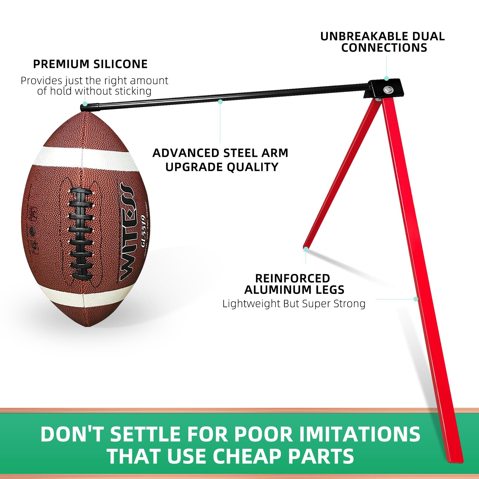 YNSZAS ??? Football Kicking Tee, Portable Field Goal Kicking Holder ...