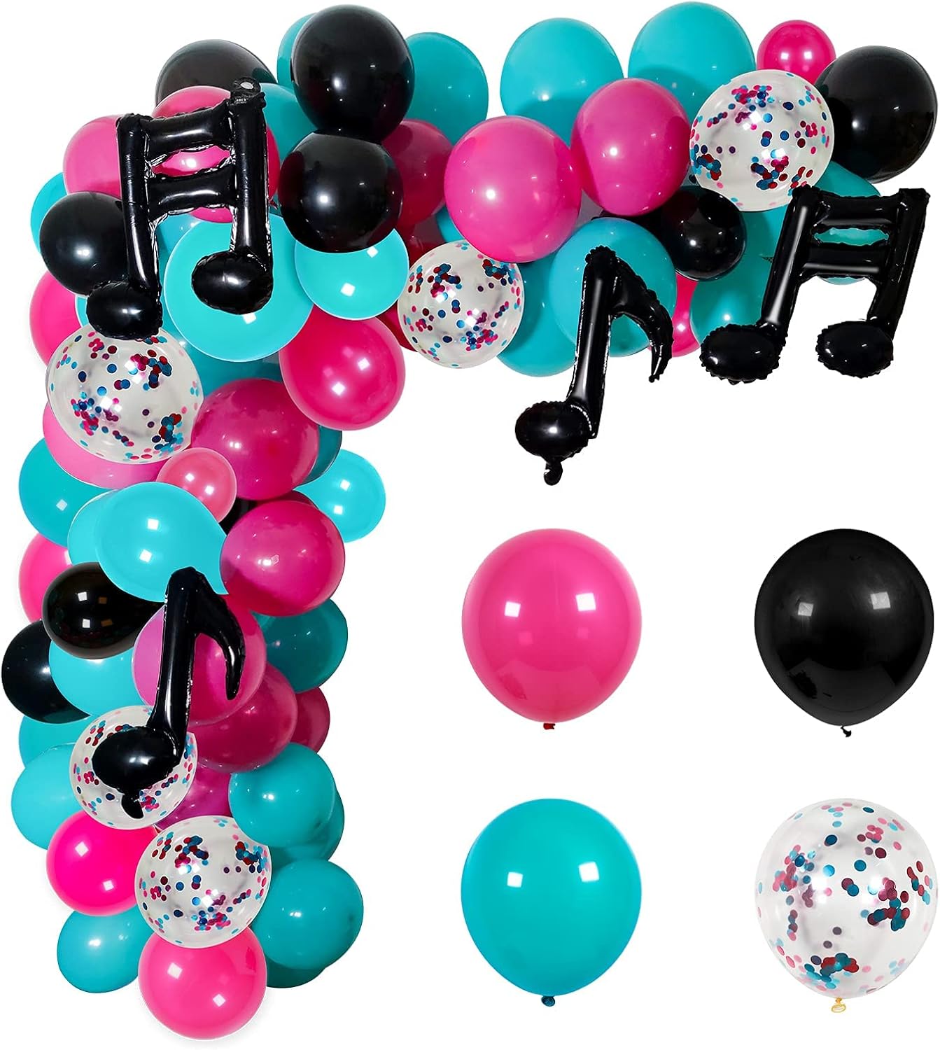 Amazon.com: Music Balloon Arch Kit, JOGAMS 127 Pack Music Balloons Set ...