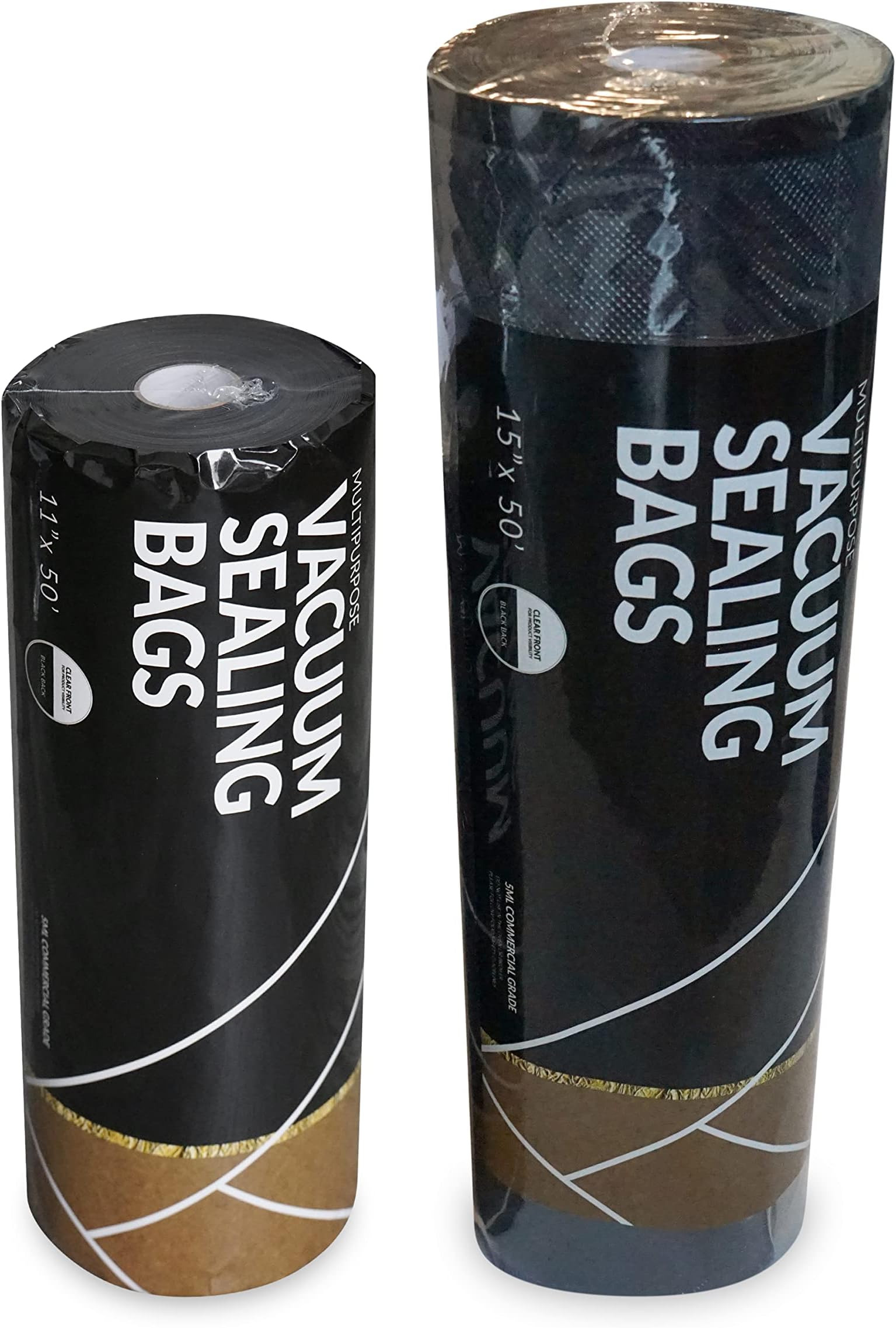 Amazon.com: ShieldNSeal Vacuum Seal Rolls (Black and Clear, 11" x 19.5 ...