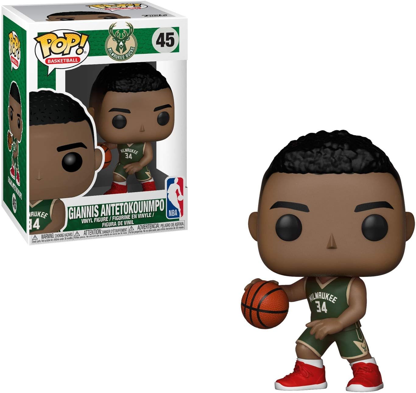 FUNKO POP! NBA: Bucks - Giannis Antetokounmpo : Amazon.ca: Sports ...