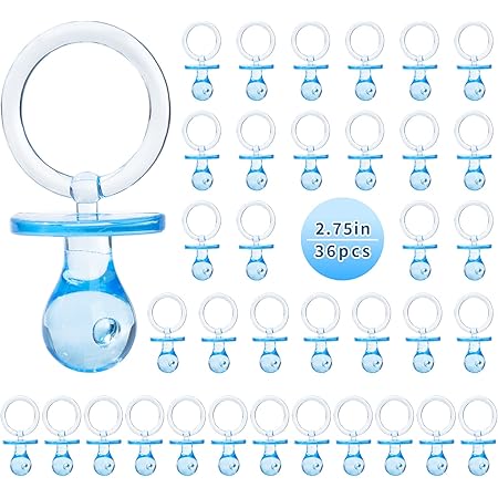 Amazon.com : Pacifiers for Baby Shower Game, 36 Plastic Pacifiers for ...