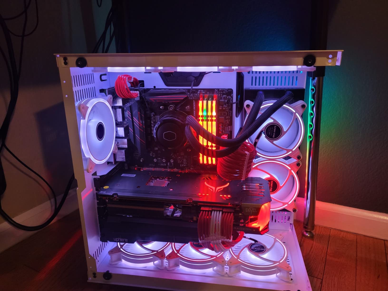 $36/mo - Finance GIM ATX Mid-Tower PC Case White 10 Pre-Installed 120mm ...