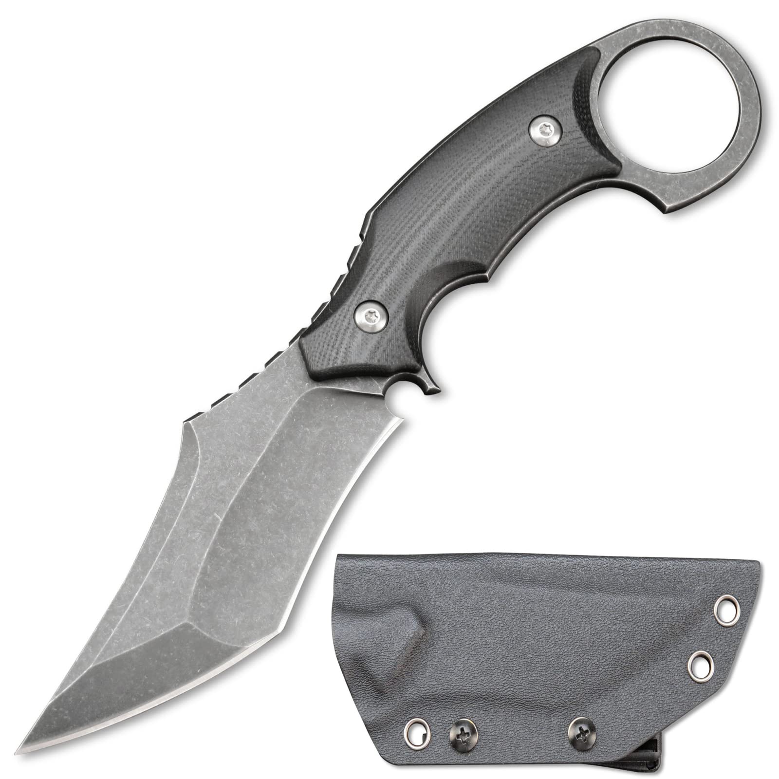 Snapklik.com : Ccanku C1117 Fixed Blade Knife,D2 Steel Blade +G10 ...