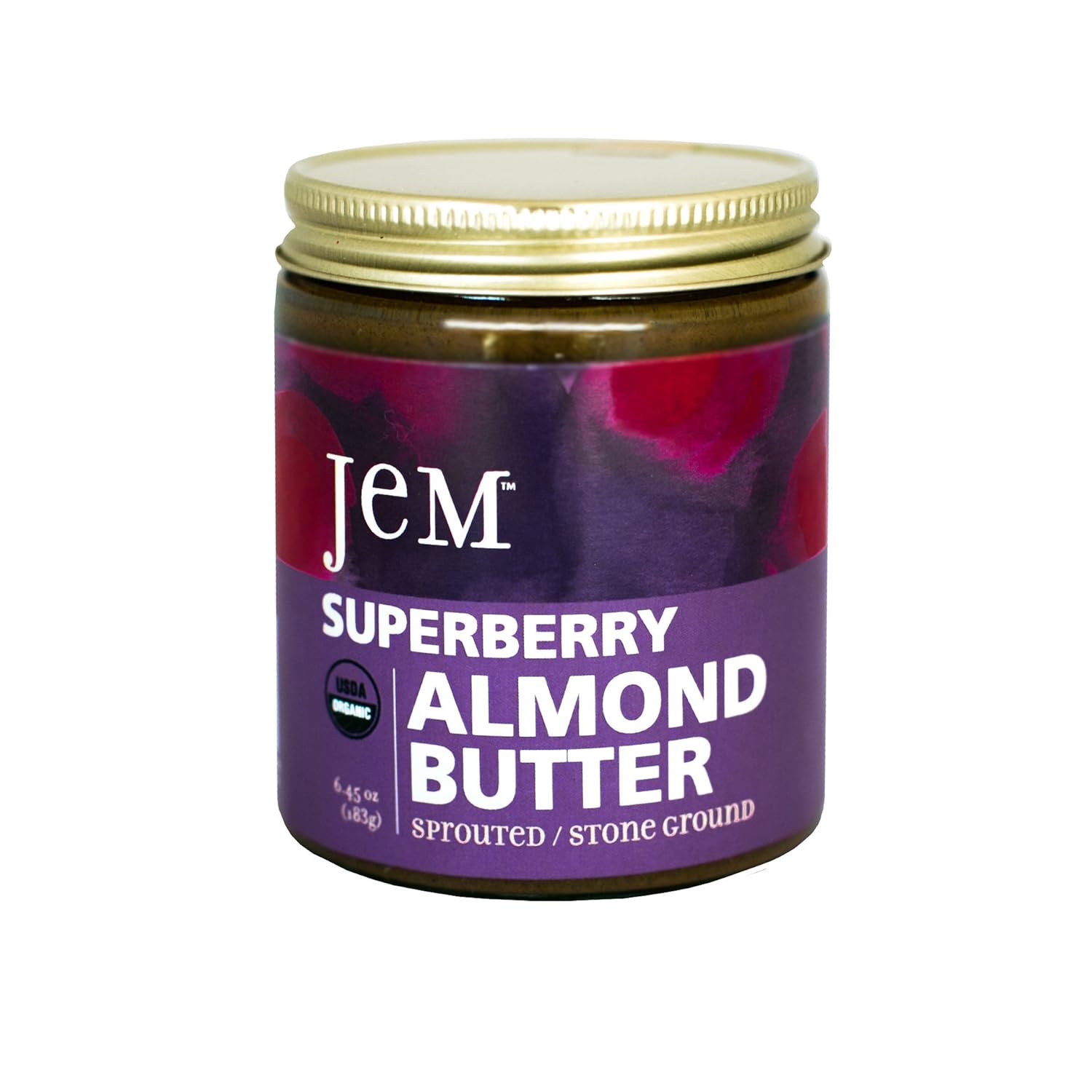 Amazon.com : Jem Raw Organic Sprouted Almond Spread Superberry Maqui ...