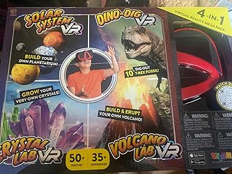 Amazon.com: Abacus Brands Virtual Reality 4 in 1 Deluxe VR Lab - Illustrated Interactive VR Book ...