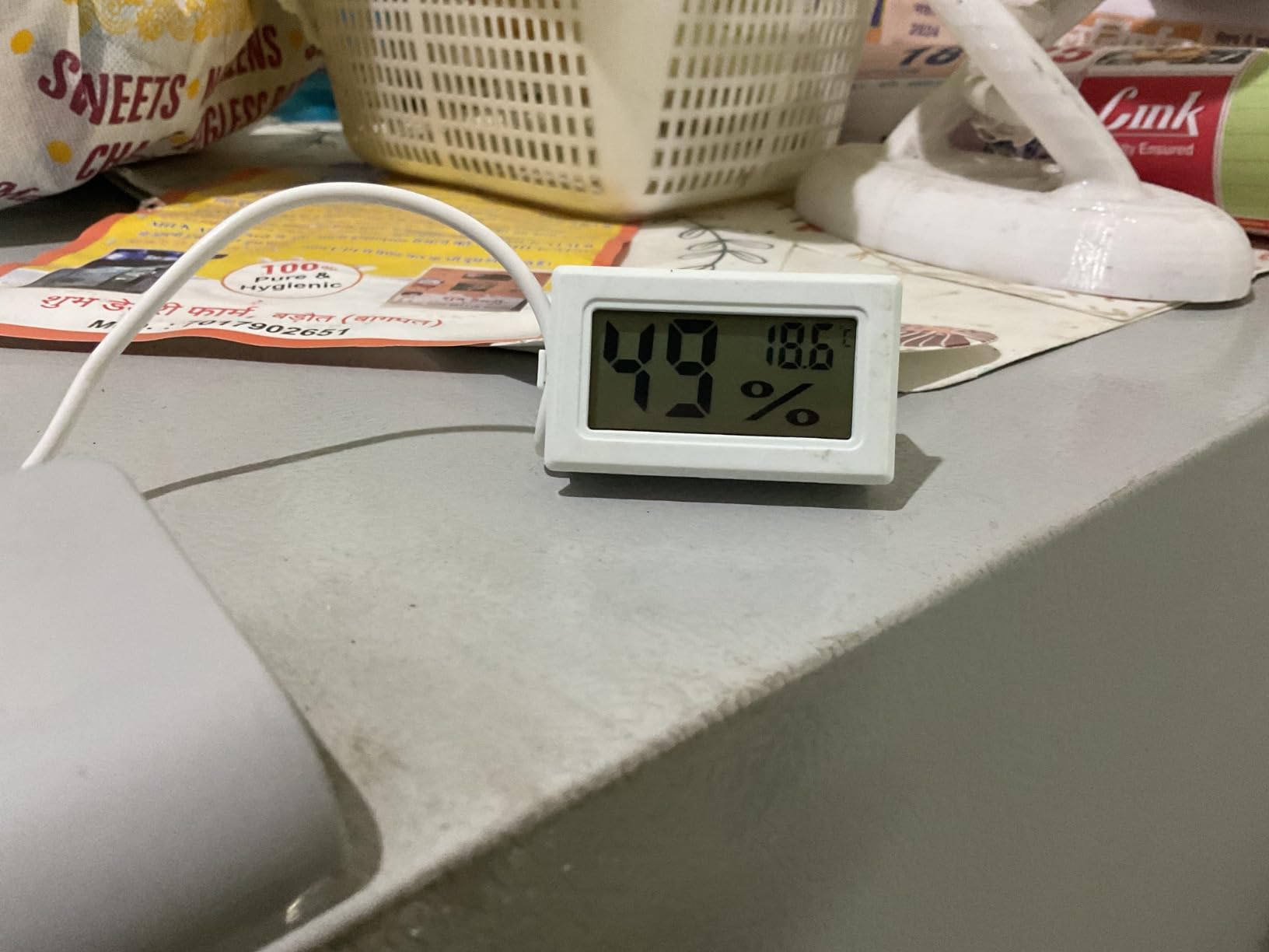 Digital Thermometer Hygrometer Temperature Sensor Humidity Meter With ...