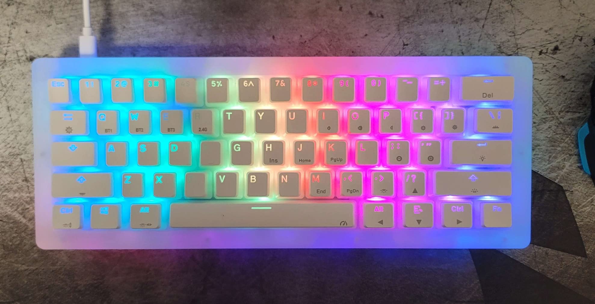 $14/mo - Finance GK GAMAKAY K61 Pro 60% RGB Gasket Mechanical Keyboard ...