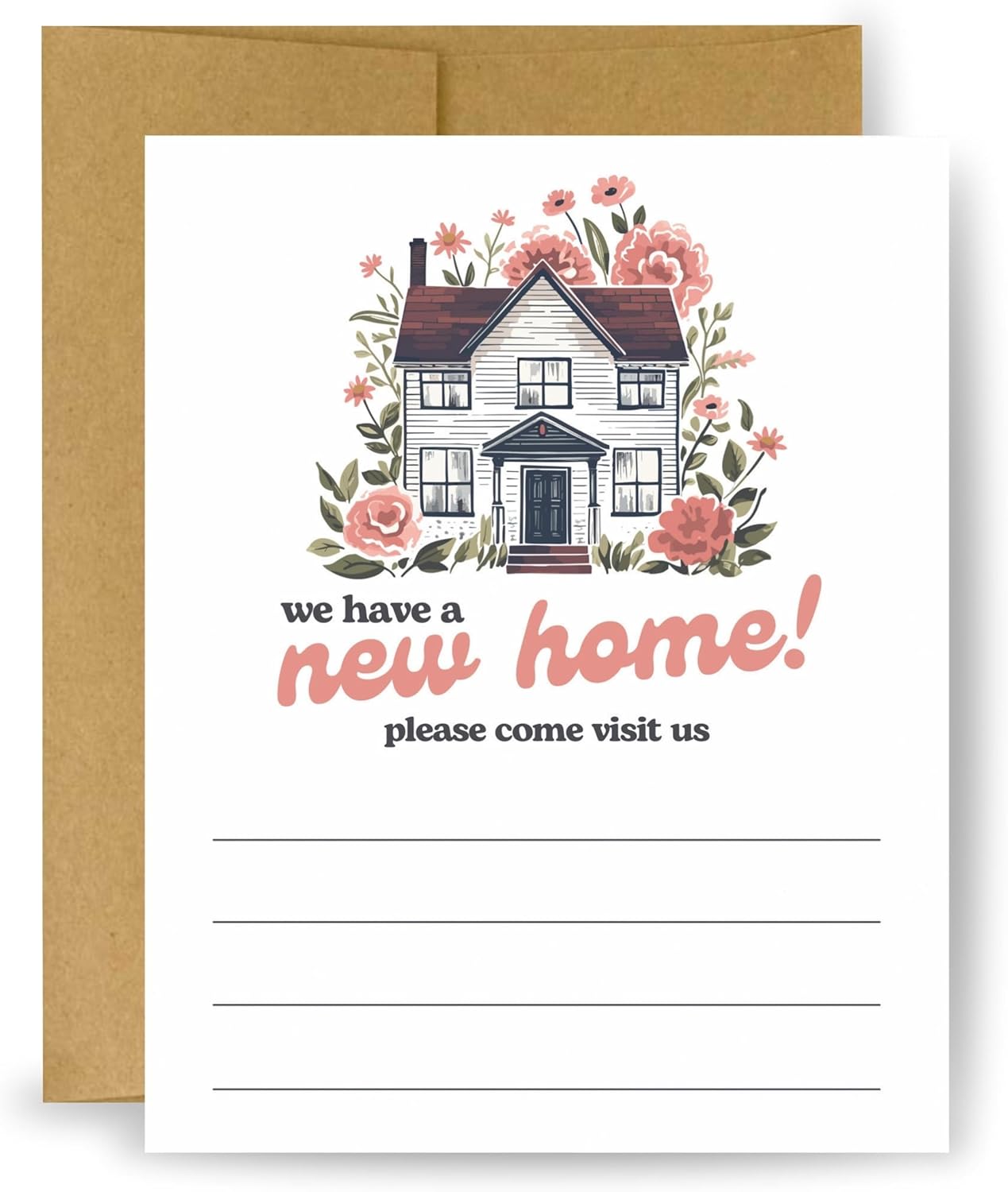 Amazon.com : 30 New Address Cards with Envelopes, Fill-In Moving ...