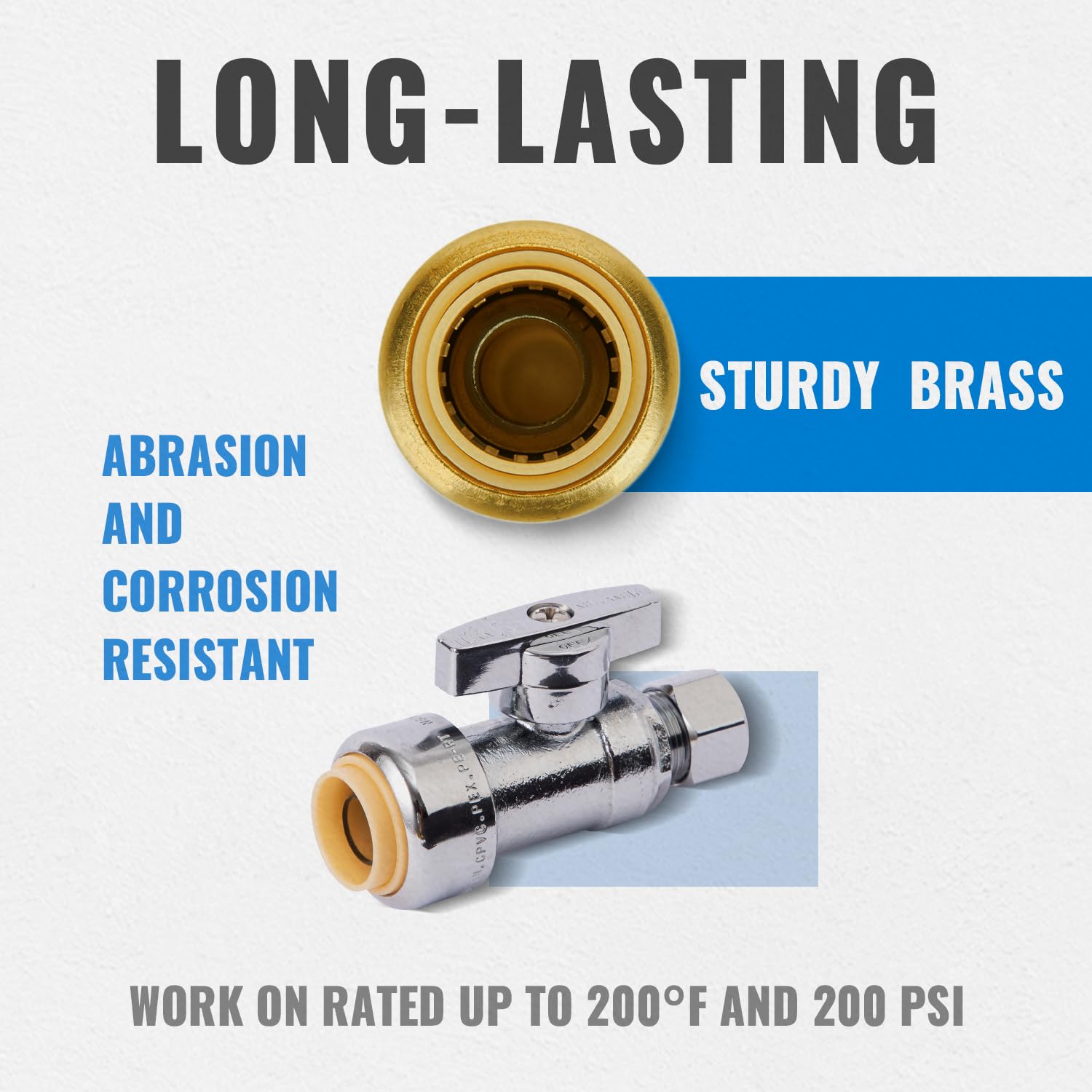 Snapklik.com : Straight Stop Valve, Straight Water Shut Off Valve 1/2 X ...