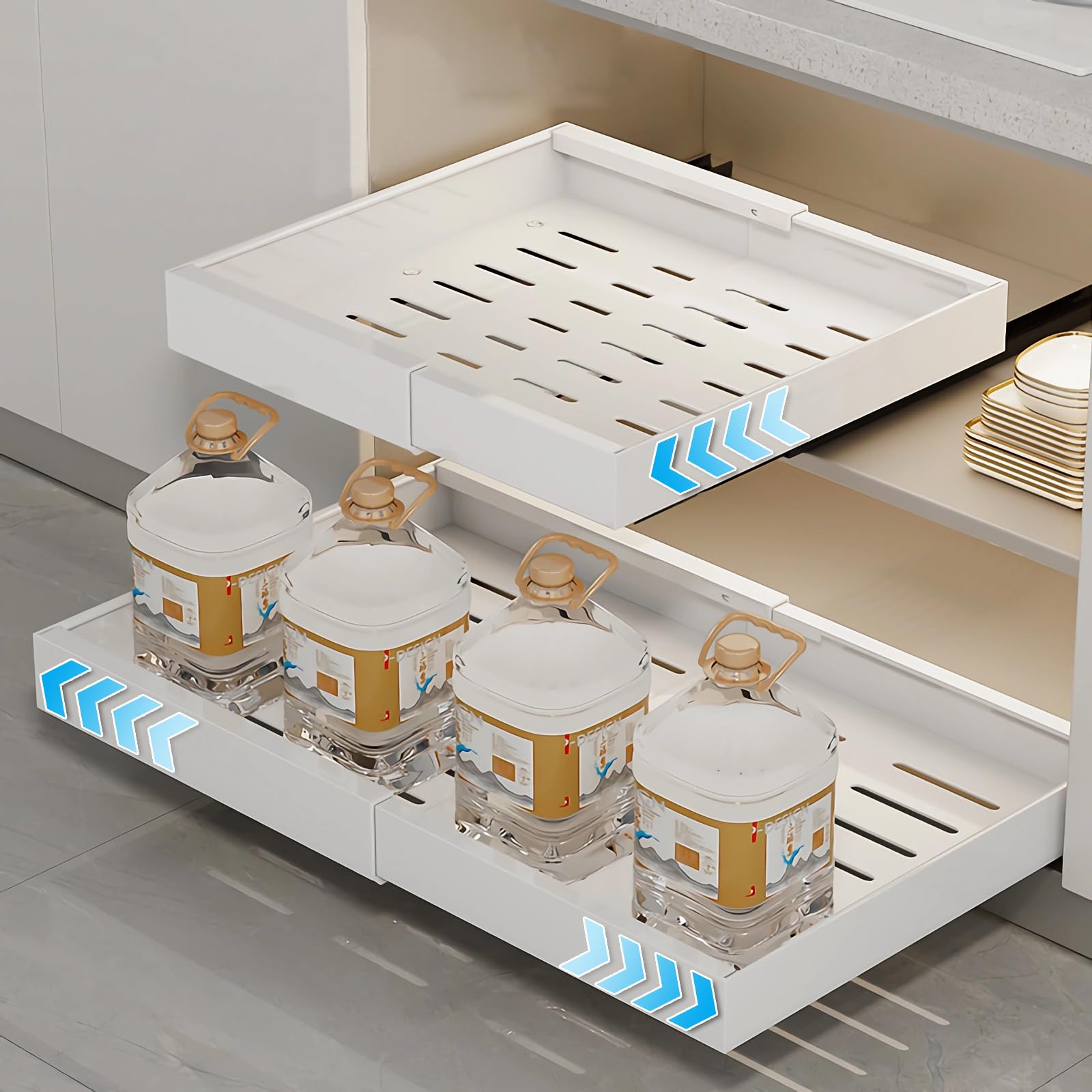 PURASKER Pull Out Kitchen Storage 1Pcs, Slide Out Drawer for Cupboard ...