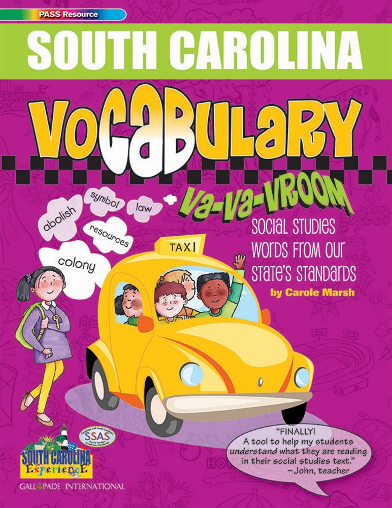 South Carolina Vocabulary: Va-Va-Vroom! Social Studies Words From Our ...