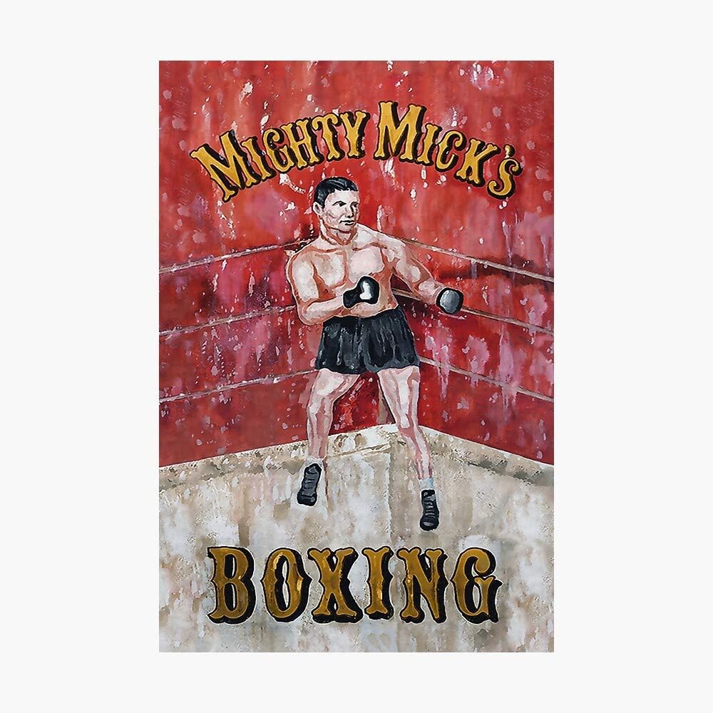 Amazon.com: Mighty Mick's Boxing Sign (Recreation) Poster Retro Metal ...