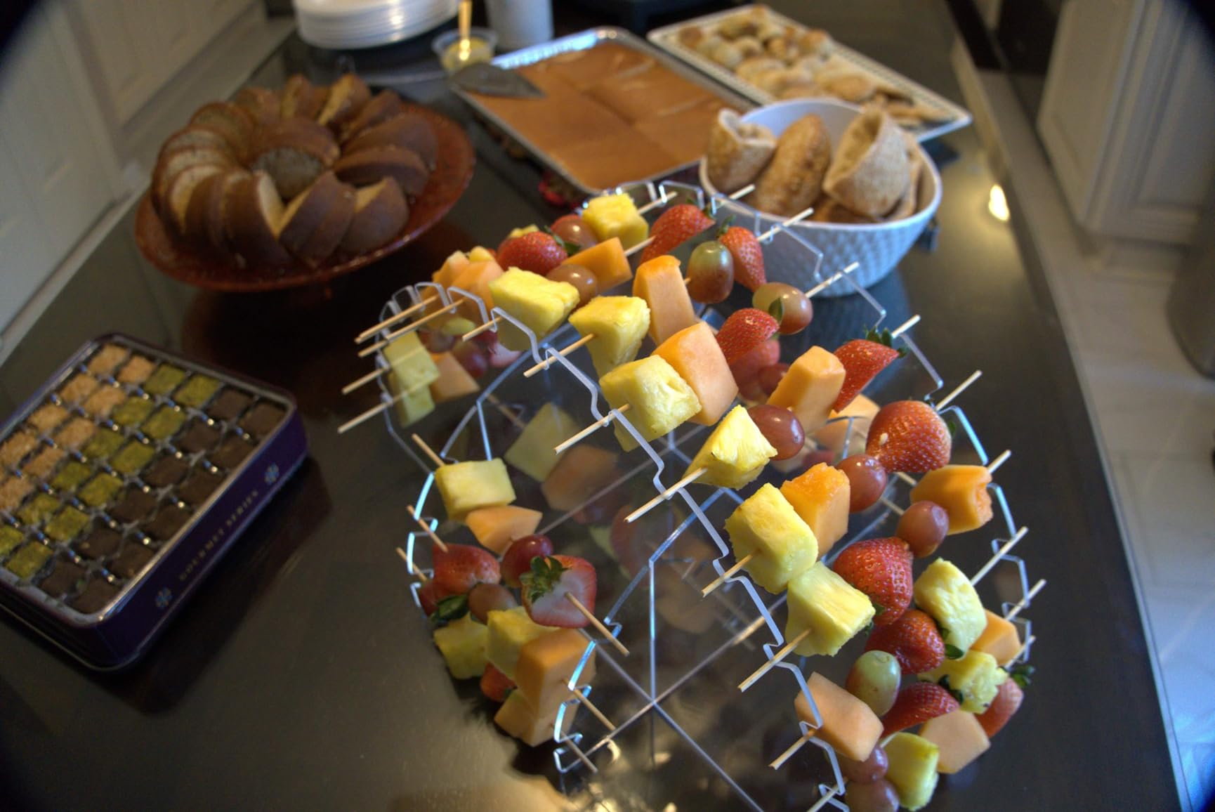 Amazon.com: Food Skewer Holder for your fruit, appetizers, and ...