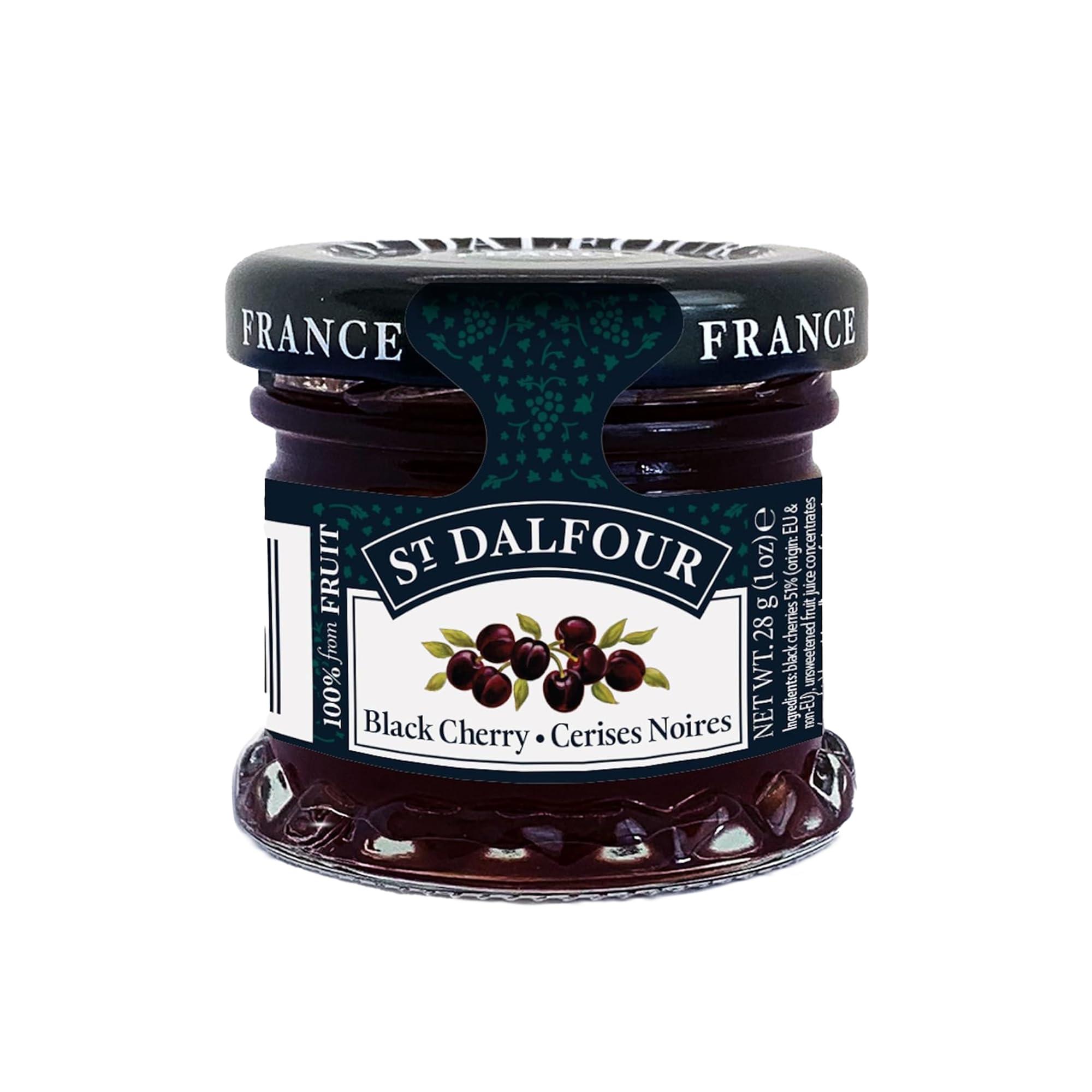 Amazon.com: St. Dalfour Black Cherry Fruit Spread - 1oz - 100% from Fruit, No Artificial ...