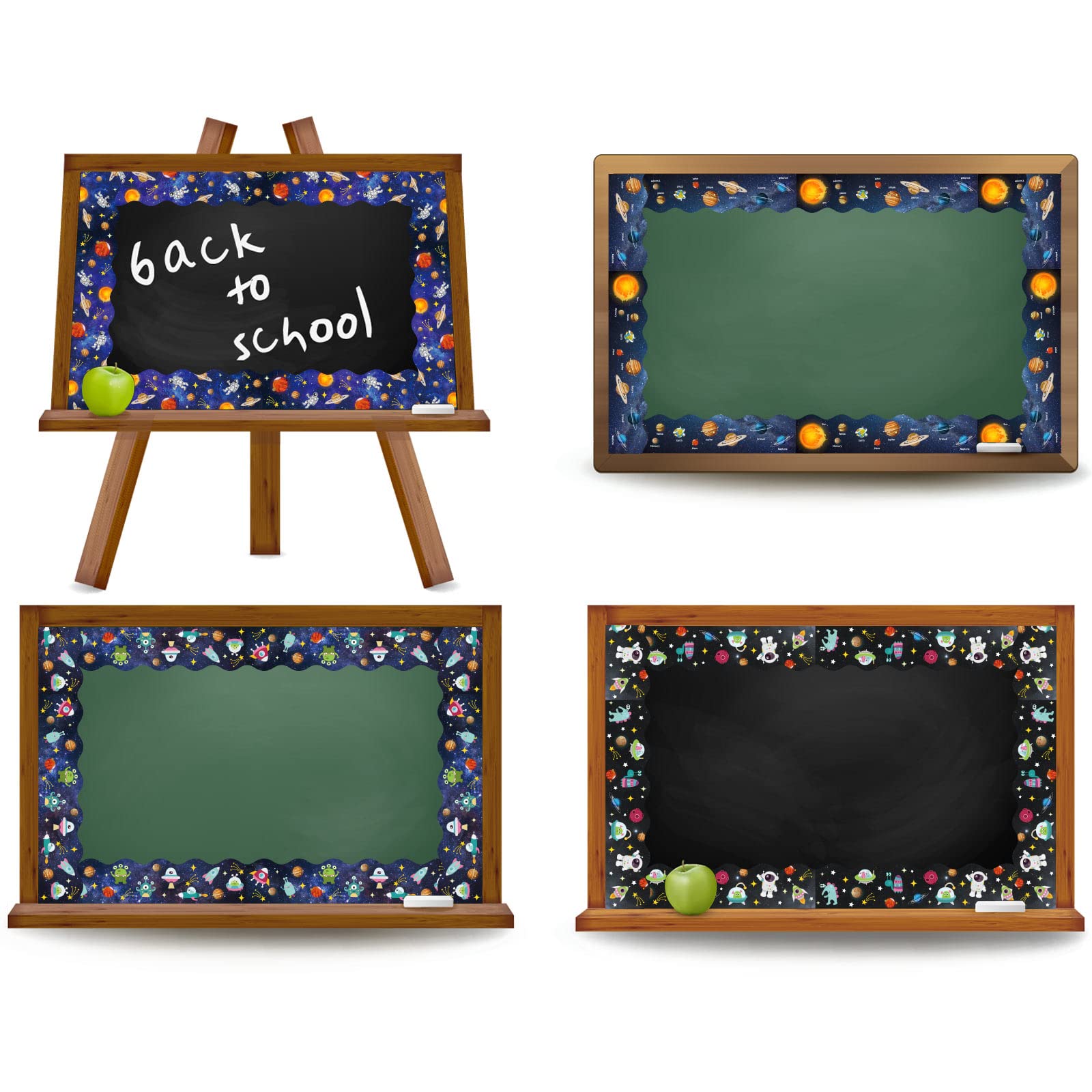 Outer Space Bulletin Board 67ft Borders Stickers Space Bulletin Board ...