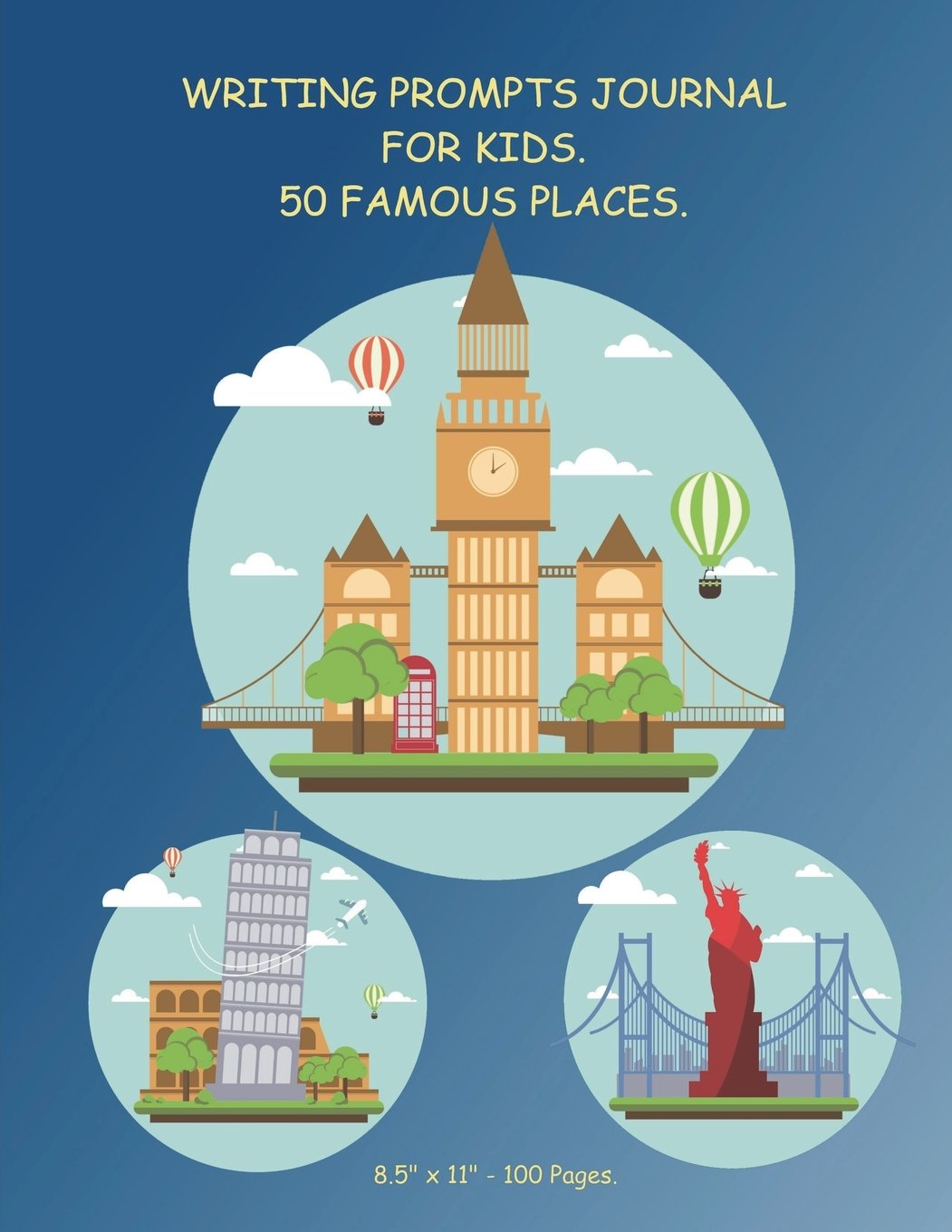 Writing Prompts Journal For Kids 50 Famous Places 8 5 | Desertcart INDIA