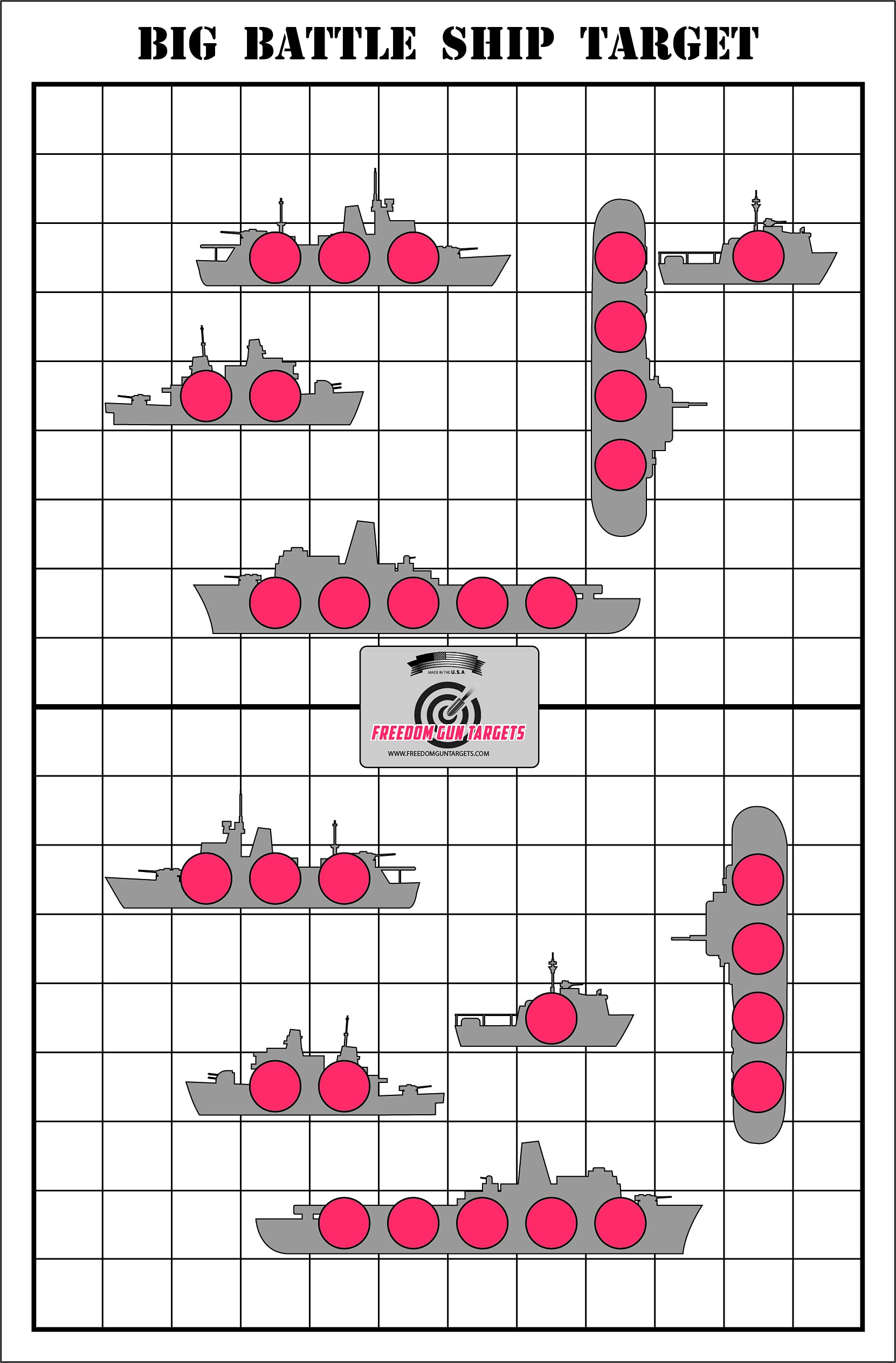Shooting Targets For The Range 10-Pack FBI-Q Shooting Targets - 35x23 ...