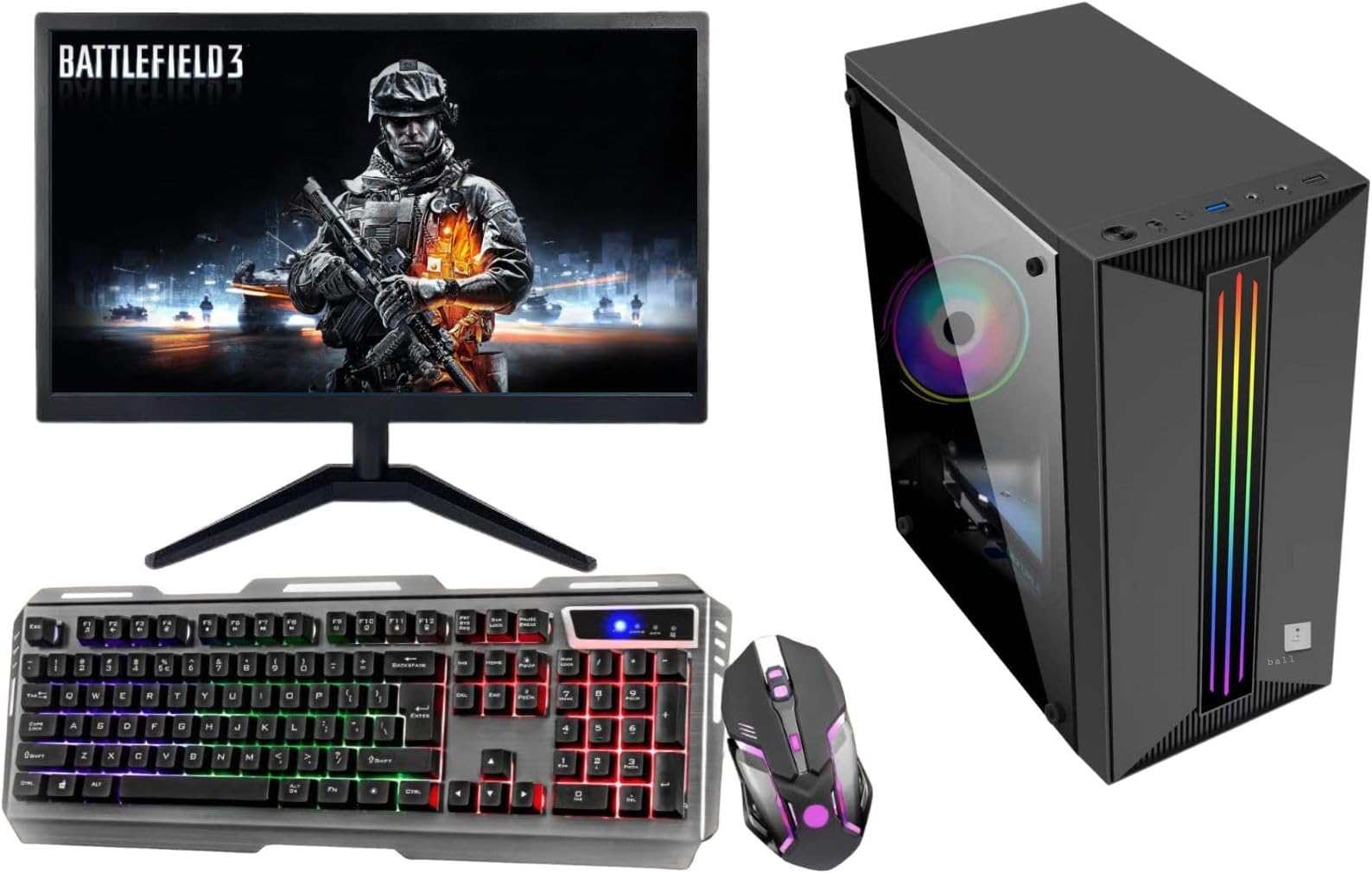 Tecnico I5 Gaming Pc Complete Computer System For Gaming Core I5 4th Processor Ddr316gb Ram