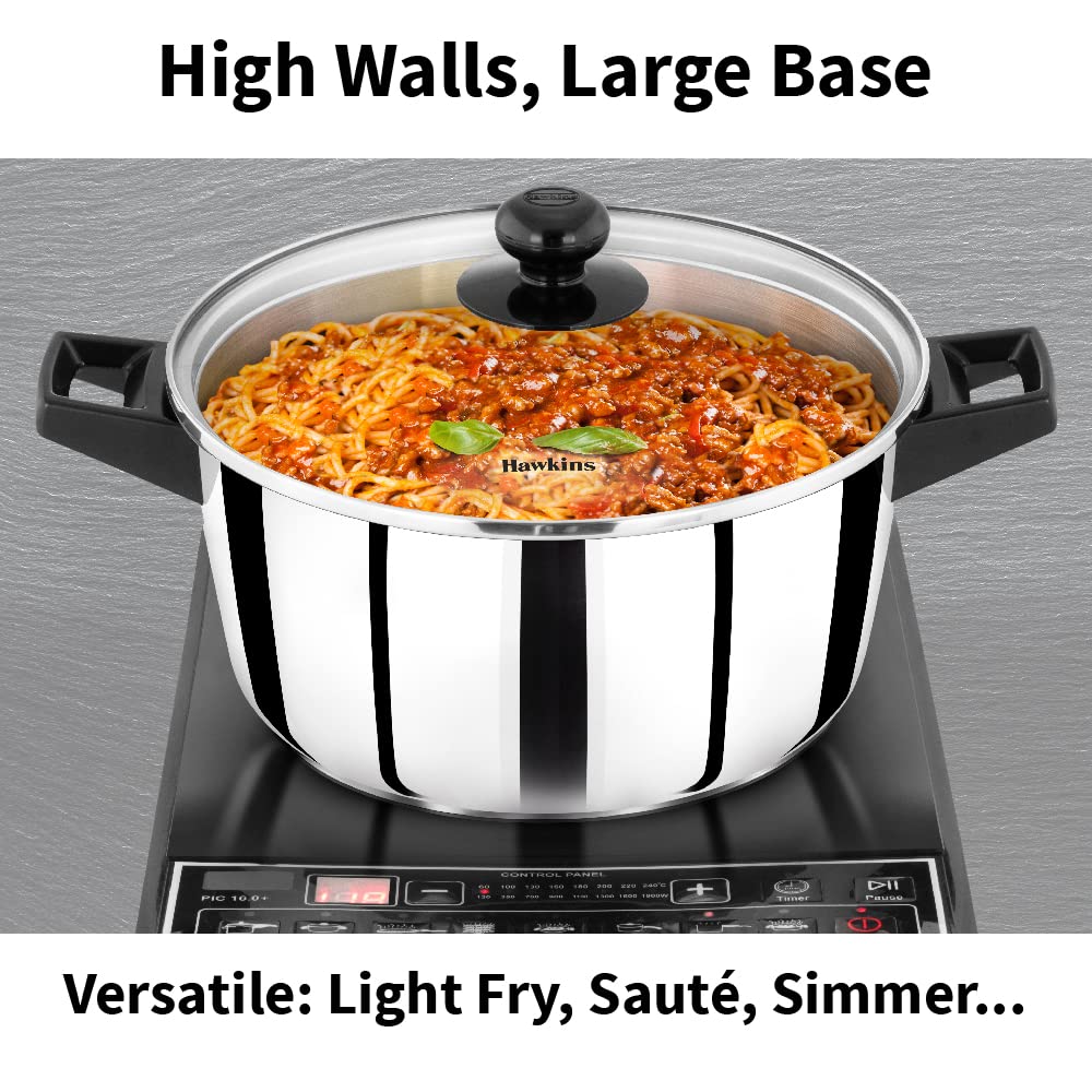 Snapklik.com : Hawkins 4 Litre Stainless Steel Cook N Serve Casserole