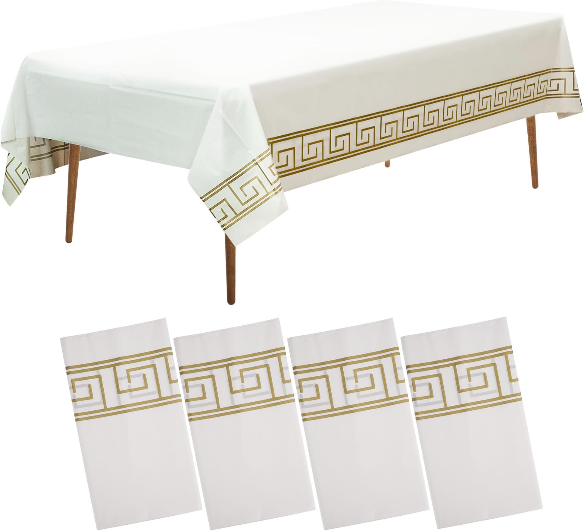 Amazon.com: Linens, Art and Things Neutral Earth Tones Greek Key ...