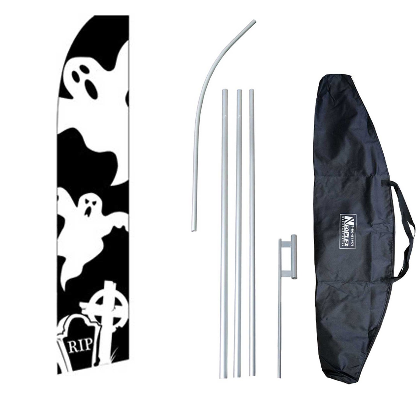 Halloween Ghost Feather Flag