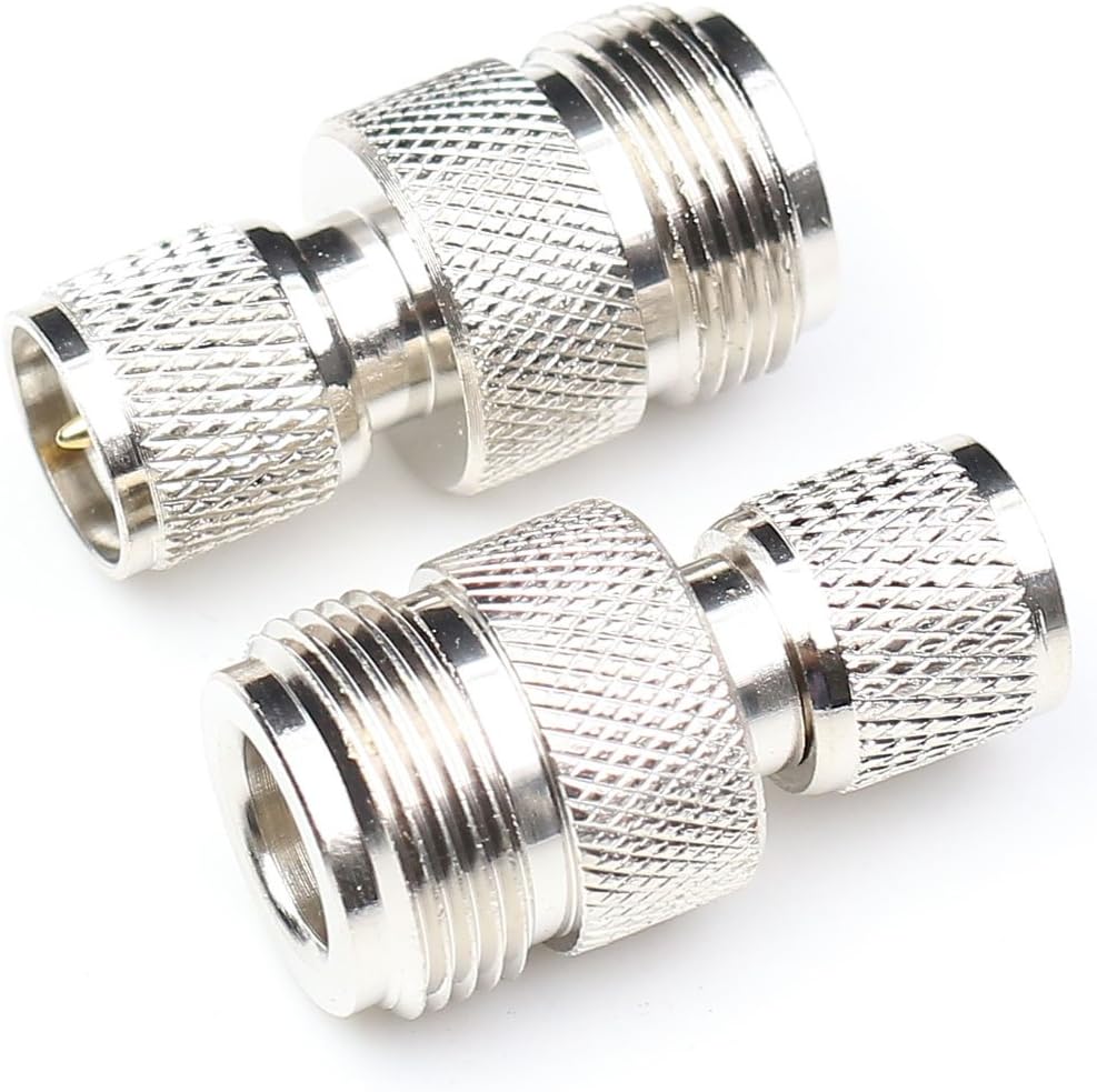 ANHAN N Female to Mini UHF Male adapter Straight coaxial connector RF ...