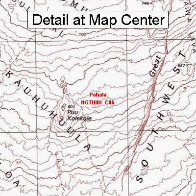 Amazon.com : USGS Topographic Quadrangle Map - Pahala, Hawaii (Folded ...