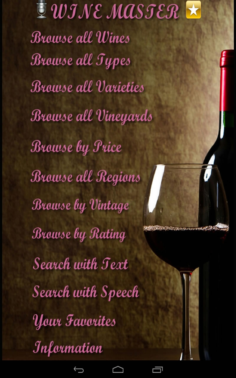 Wine Master - App on Amazon Appstore