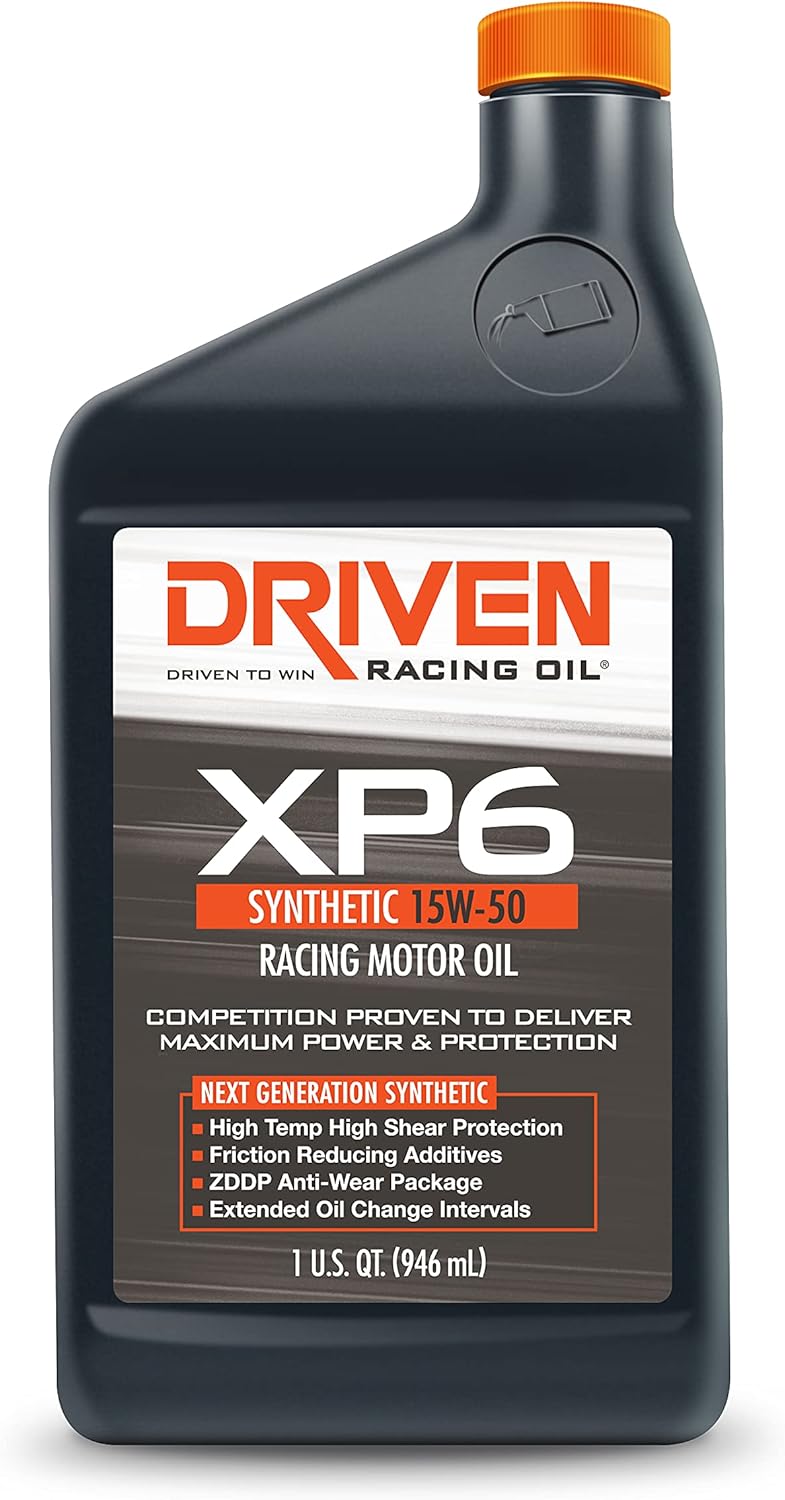 Joe Gibbs Driven Racing Oil 01006 XP6 15W-50 Synthetic Racing Motor Oil ...