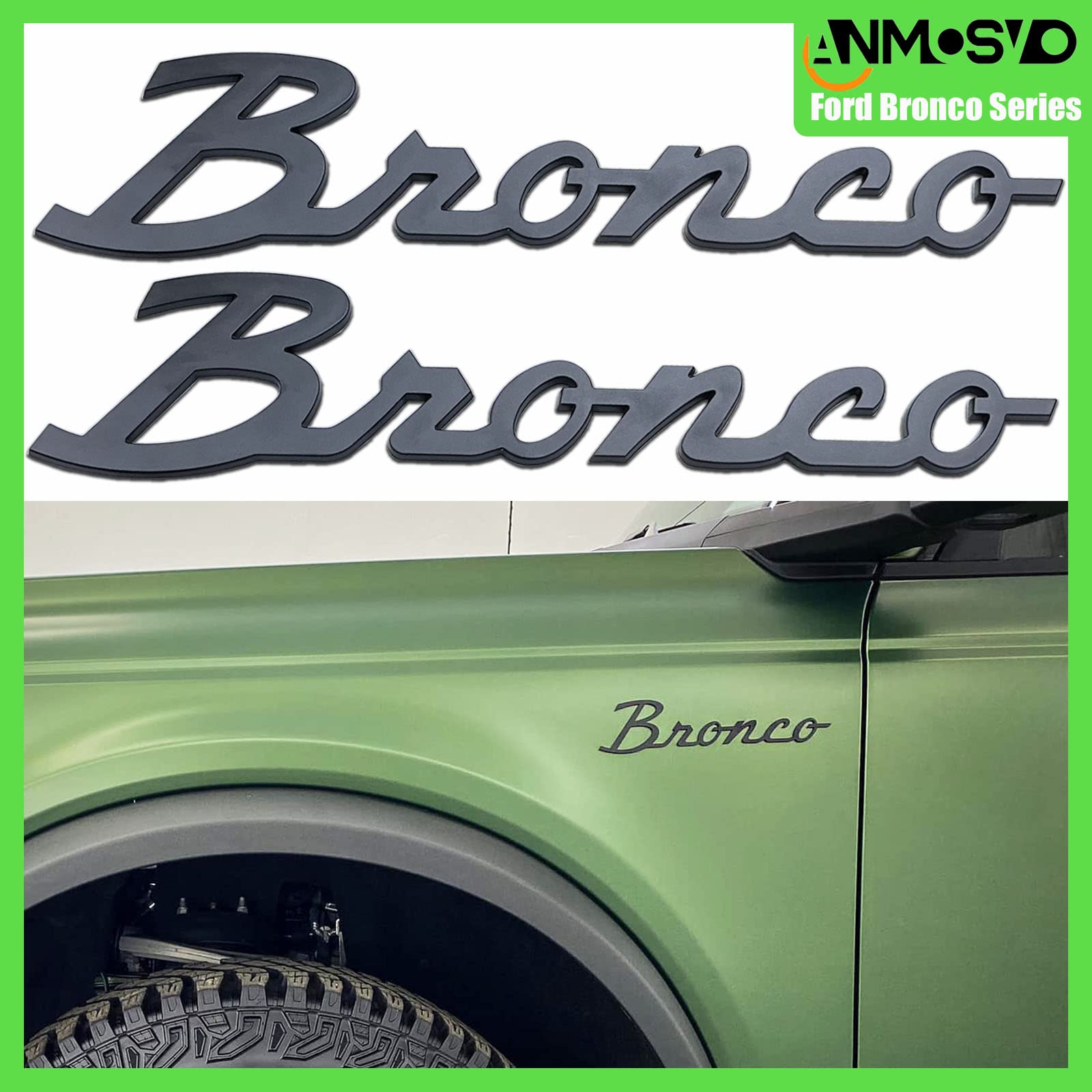 Buy Decals Emblems for Ford Bronco 2021 2022 - ANMOSVO Fender Side ...