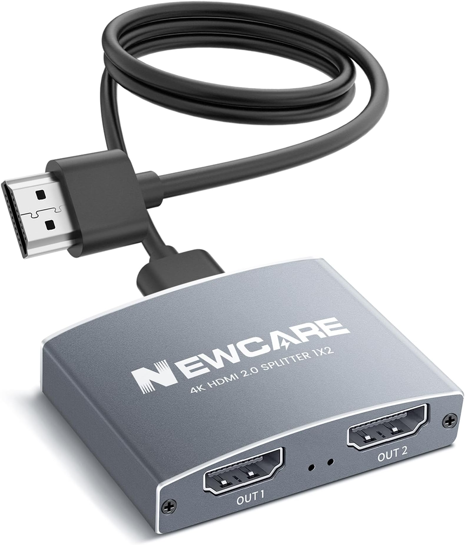 Amazon.com: NEWCARE 1x2 HDMI Splitter, 4K@60Hz for Dual Monitors - 3 ...