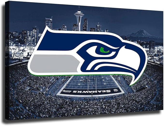 Amazon.com: Seattle City Seahawks Football Poster American Football ...
