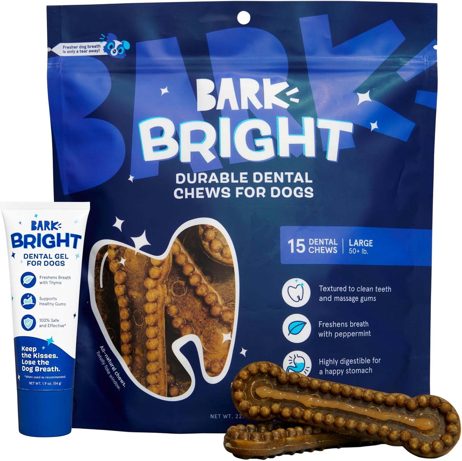 Amazon.com : Barkbox Bright Durable Dog Dental Kit for Tough Chewers ...