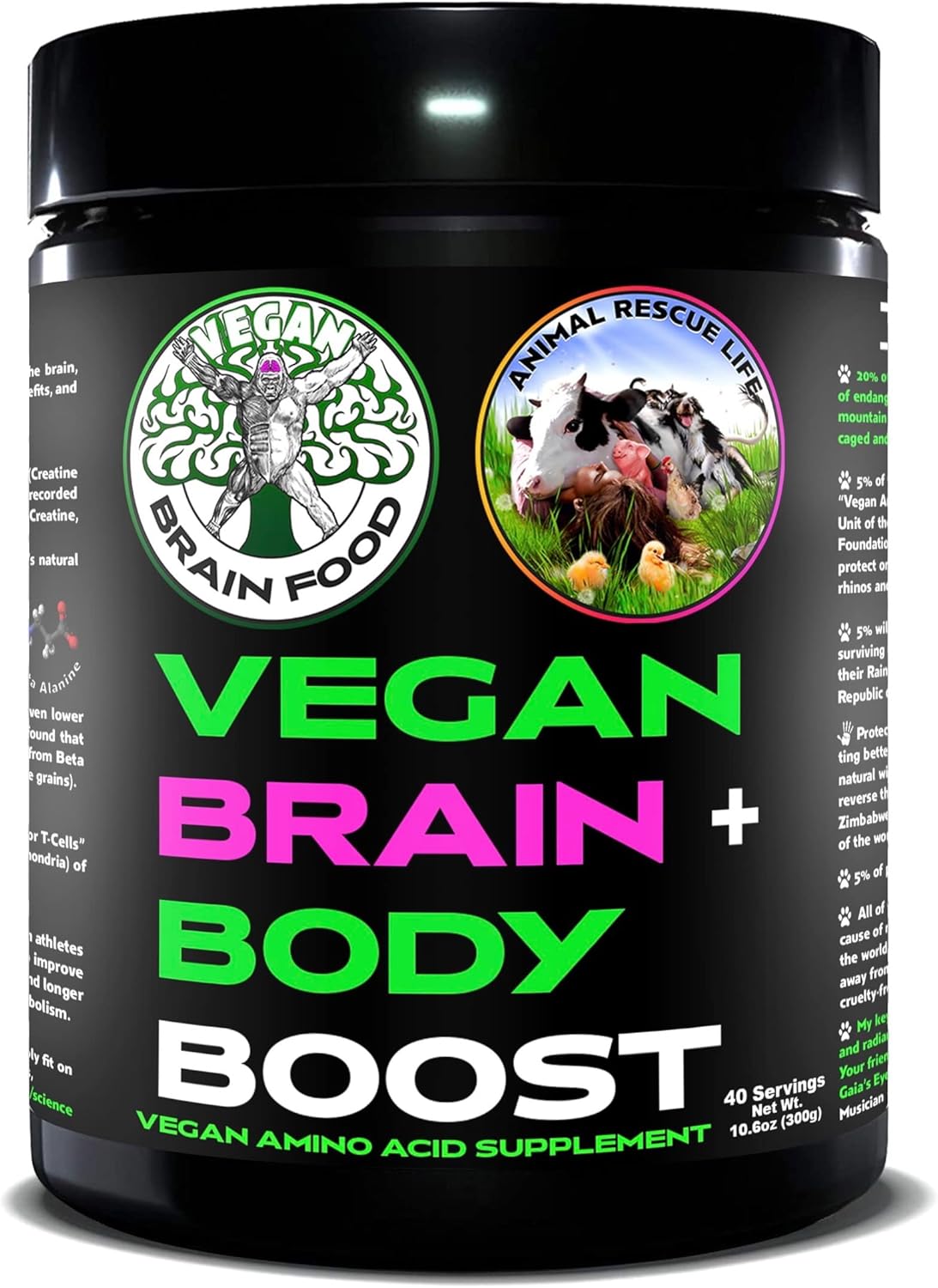 Amazon.com: Vegan Brain & Body Boost - 40 Servings | Anti-Aging | Fat ...