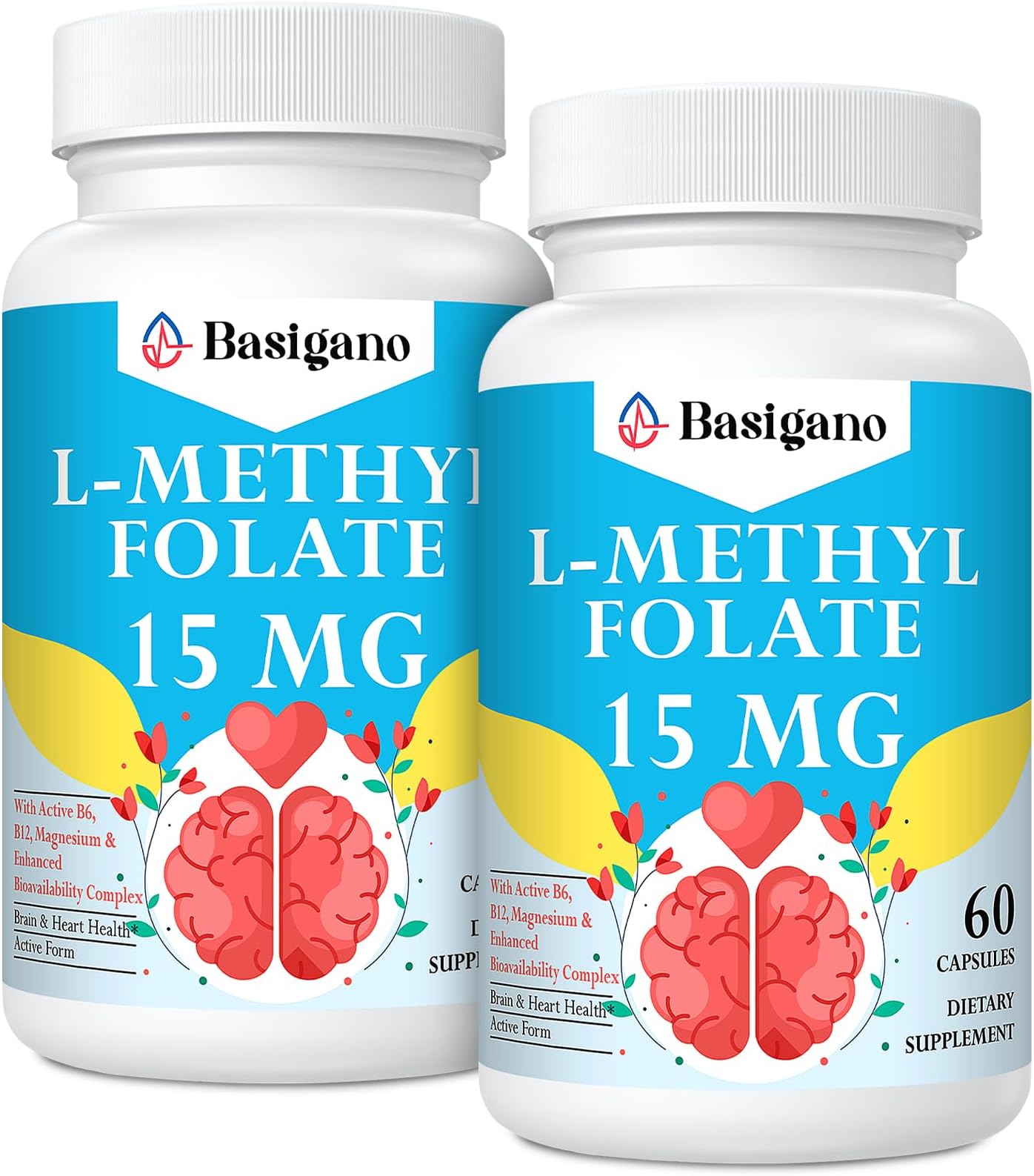 Amazon.com: L-Methylfolate 15mg - L Methyl Folate Supplement, 5-MTHF ...