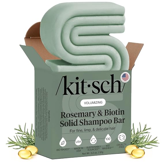 Amazon.com : Kitsch Rosemary & Biotin Shampoo Bar - For Hair Growth ...