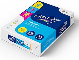 Color Copy A4 Paper - 200gsm, 1 pack of 250 sheets : Amazon.co.uk ...