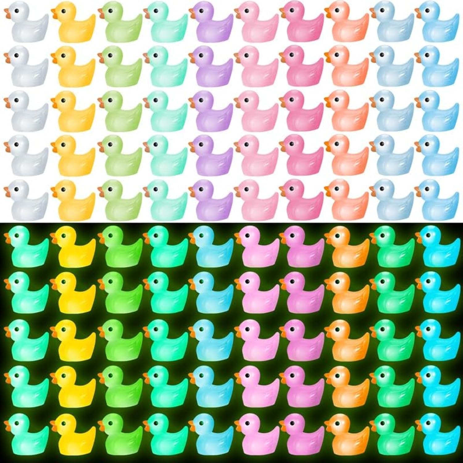 tiopeka Mini Enten Harz 100 Stück Small Duck Mini Duck Mini Figuren ...