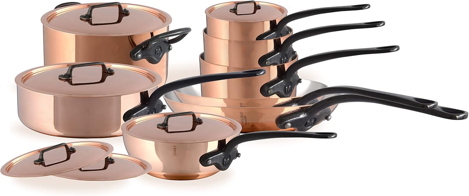 Amazon.com: Mauviel M'Heritage M150CI 1.5mm Polished Copper & Stainless ...