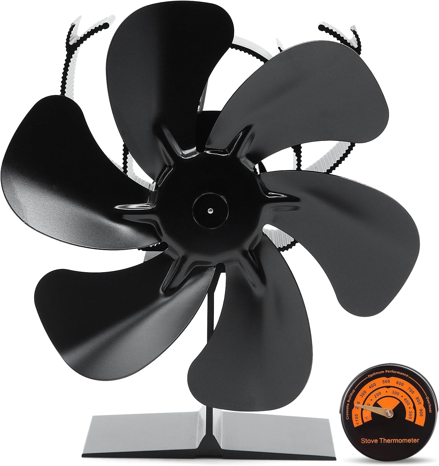 Amazon.com: VODA Stove Fan Newly Upgraded 4 Blades Heat Powered Stove ...