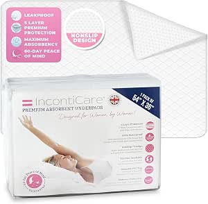 Amazon.com: IncontiCare Waterproof Mattress Protector - Reusable ...