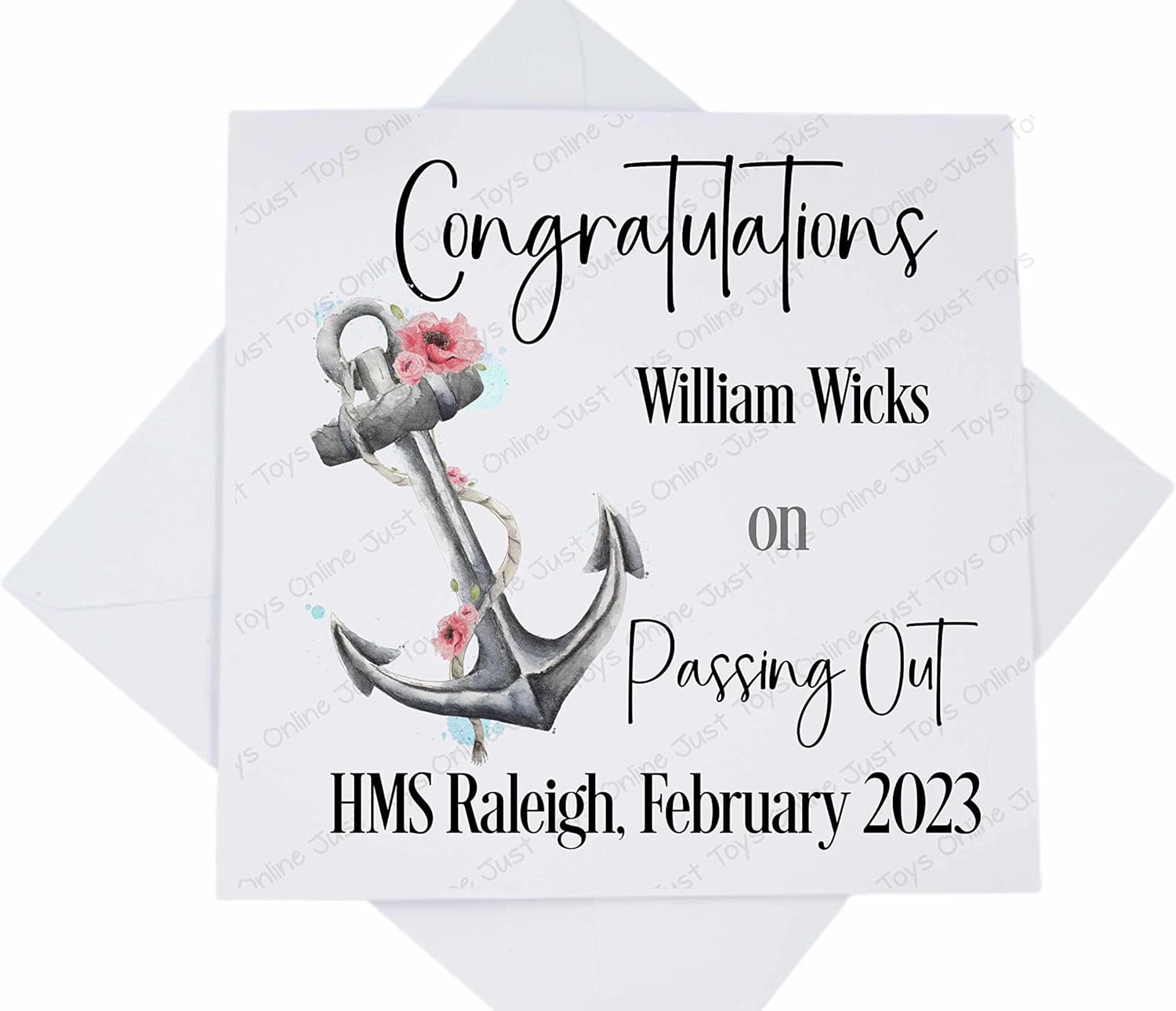 Personalised Custom Passing Out Card, Son Daughter Grandson ...