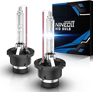 Amazon.com: NINEO D4S HID Bulbs, 8000K Light Blue, 35W High/Low Beam ...