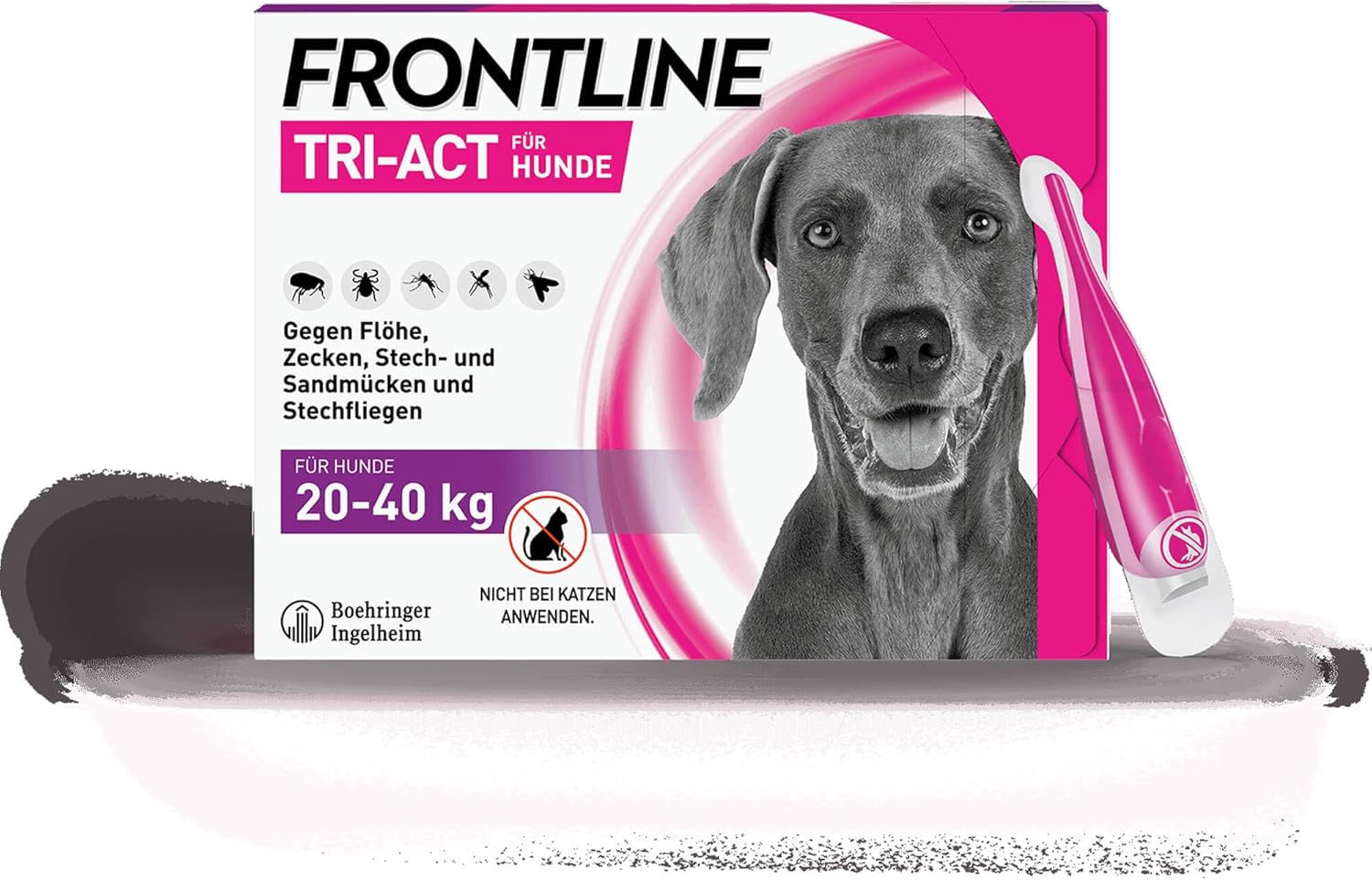 FRONTLINE TRI-ACT Dog L Against Ticks, Fleas & Mosquitoes (Large Dogs ...