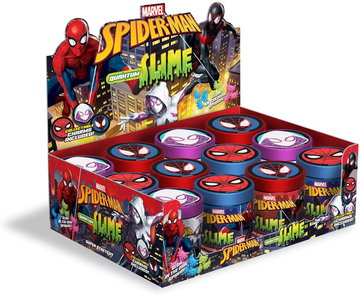 Amazon.com: Marvel Spider-Man Quantum Slime, 12-Pack Assortment ...