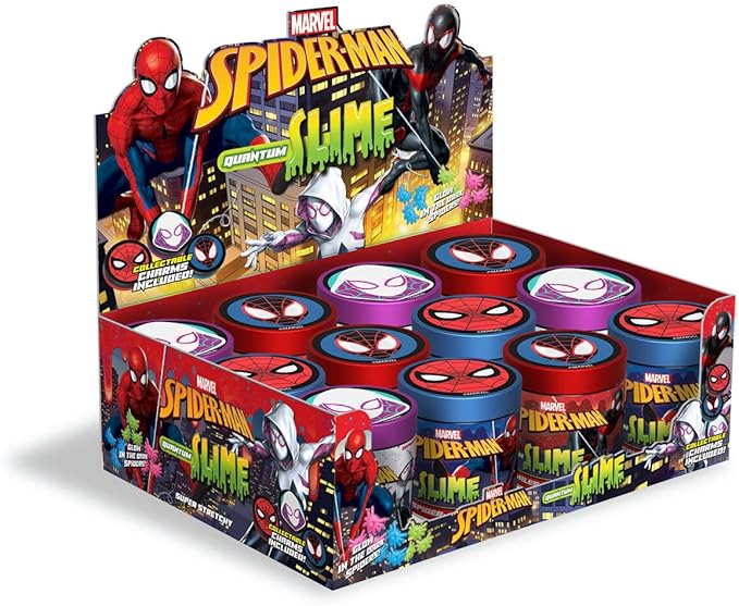 Amazon.com: Marvel Spider-Man Quantum Slime, 12-Pack Assortment ...