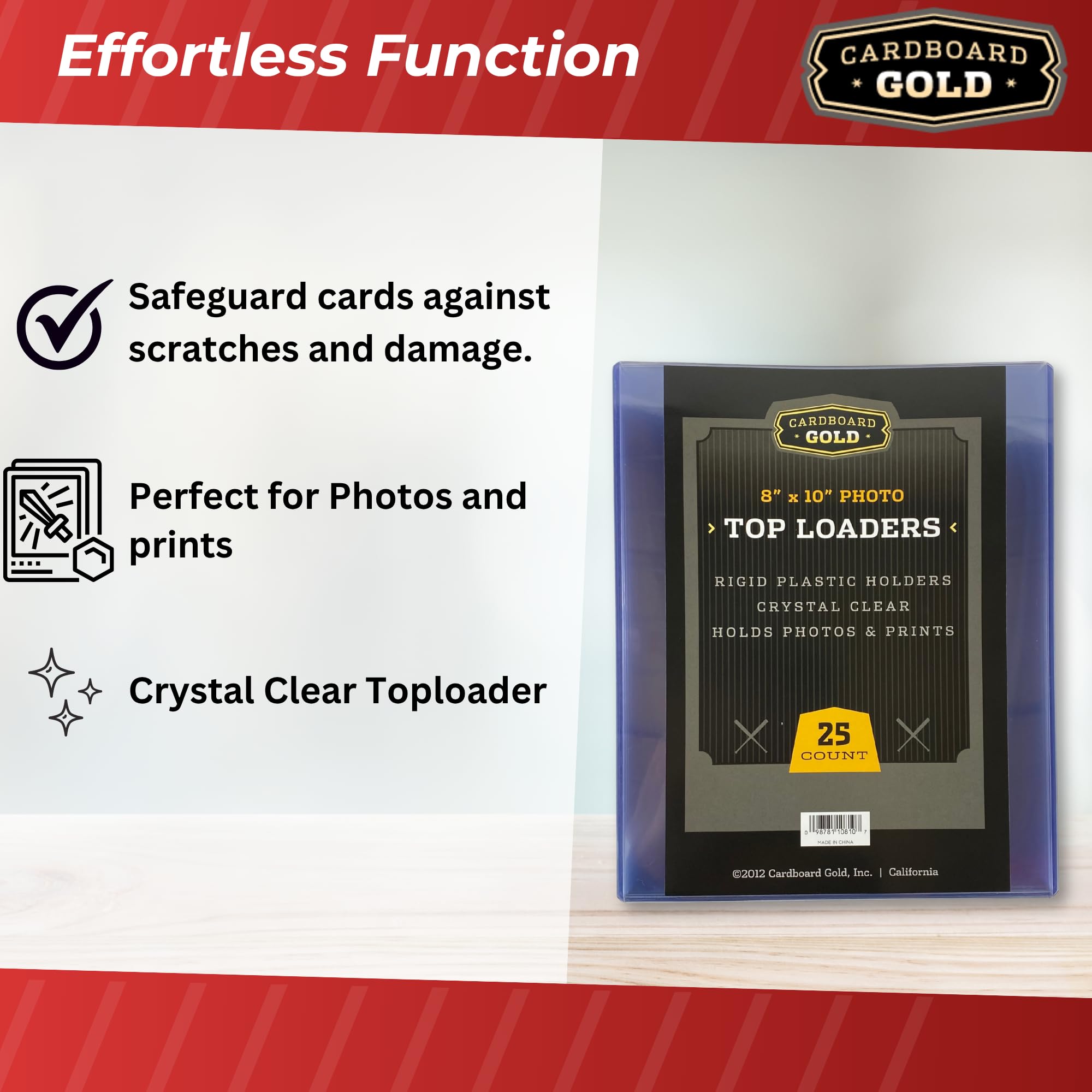 Magazine Sleeves 25 Pack) Cardboard Gold - Crystal Clear PVC Holders ...