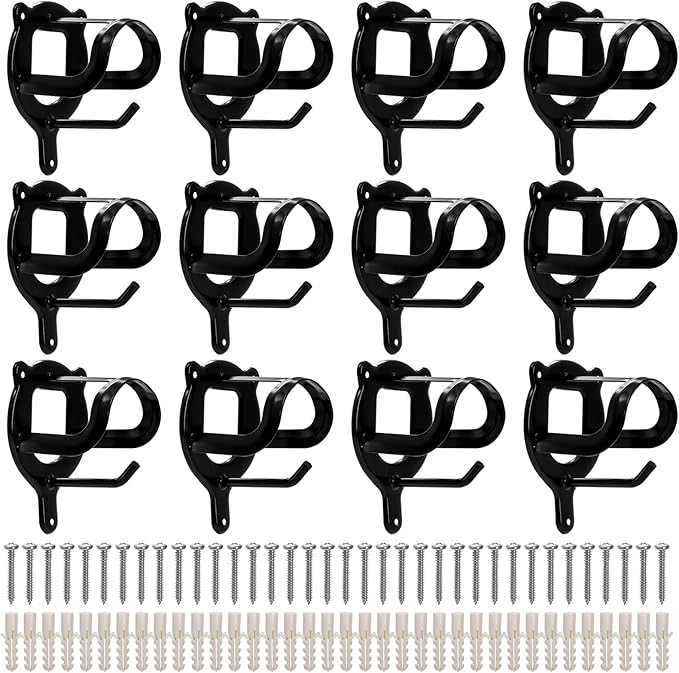 Cididu 12 Counts Horse Bridle Rack, Metal Bridle Hooks Bracket, Bridle ...